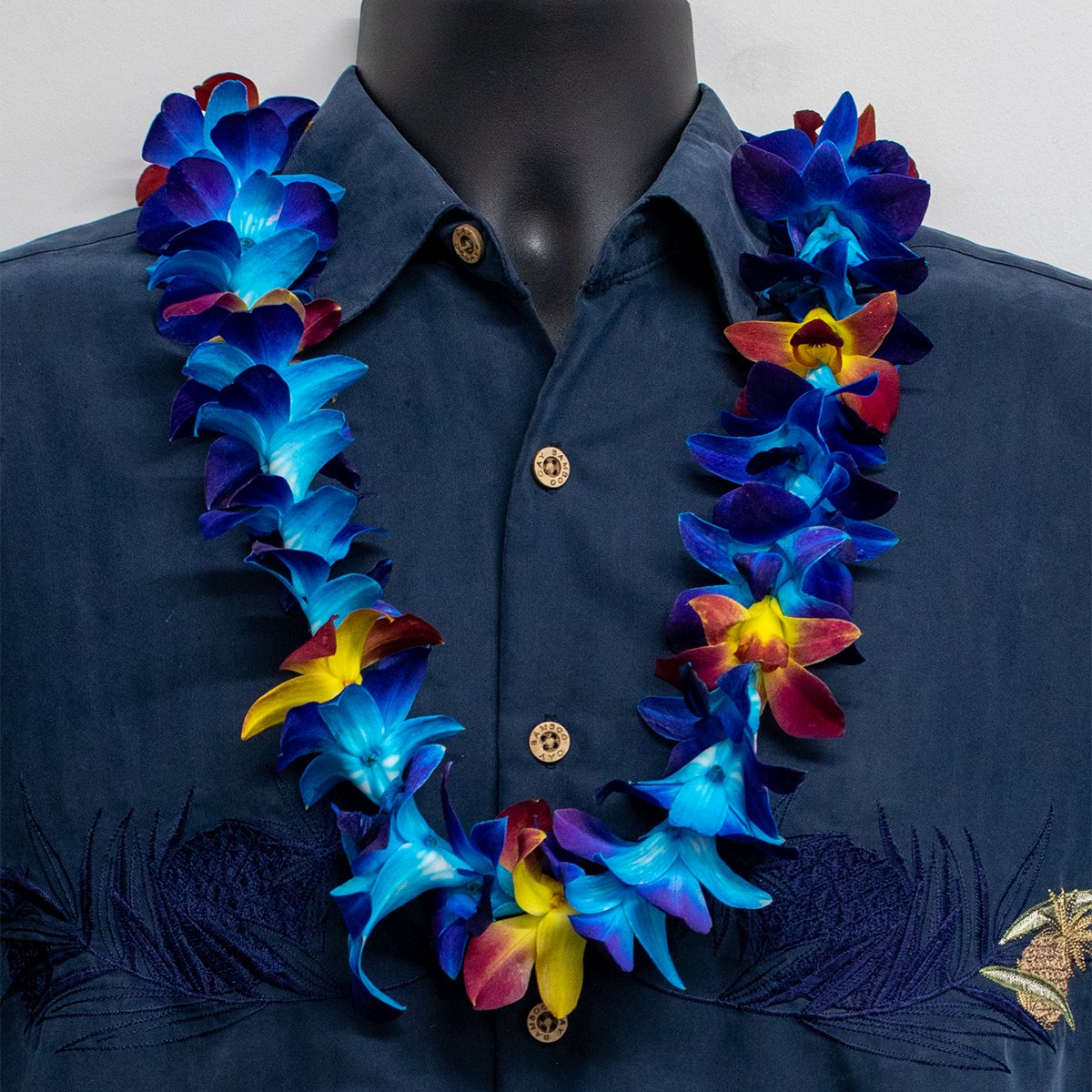 Single Orchid Trace Orchid Lei (Made to Order) - Leilanis Leis
